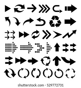 Arrow Vector 3d Button Icon Set Stock Vector (Royalty Free) 529772731