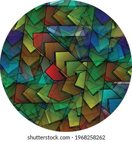 Colourful Arrows Pattern Rainbow Vector Clipart Stock Vector (Royalty ...