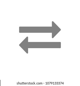 Symbol Bidirectional Arrows Data Transfer Vector Stock Vector (Royalty ...