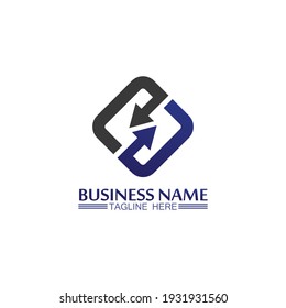 Letter S Arrows Logo Icon Vector Stock Vector (Royalty Free) 1224068950