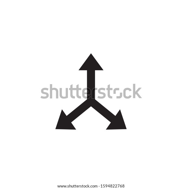 Arrow Way Path Icon Logo Design Stock Vector (Royalty Free) 1594822768 ...