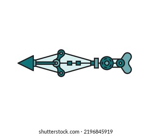 Arrow Weapon On White Background Vector Stock Vector (Royalty Free ...