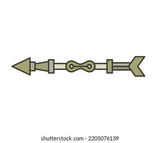 Arrow Weapon On White Background Vector Stock Vector (Royalty Free ...