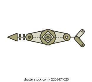 Arrow Weapon On White Background Vector Stock Vector (Royalty Free ...
