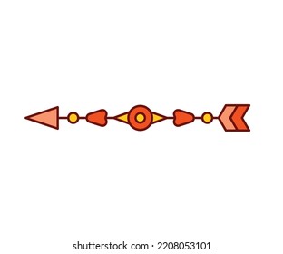 Arrow Weapon On White Background Vector Stock Vector (Royalty Free ...