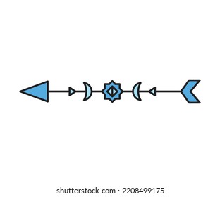Arrow Weapon On White Background Vector Stock Vector (Royalty Free ...
