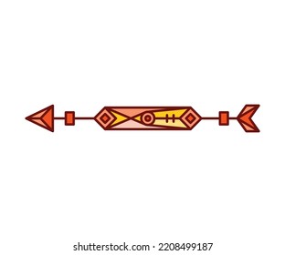 Arrow Weapon On White Background Vector Stock Vector (Royalty Free ...