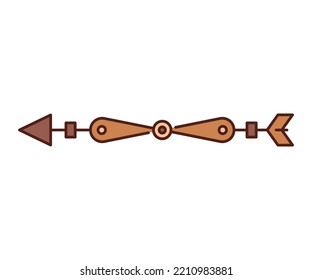 Arrow Weapon On White Background Vector Stock Vector (Royalty Free ...