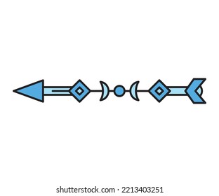 Arrow Weapon On White Background Vector Stock Vector (Royalty Free ...