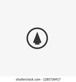 Arrowhead Icon Graphic Element Illustration Template Stock Vector ...