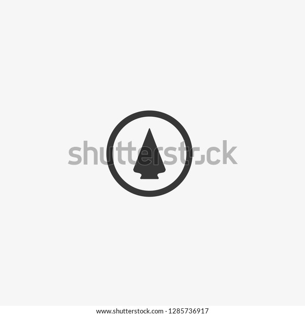 Arrowhead Icon Graphic Element Illustration Template Stock Vector ...