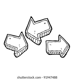 Arrows Cartoon Collection Stock Vector (Royalty Free) 90453787 ...