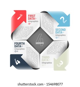 Arrows Cycle Infographics Design Element Vector Stock Vector (Royalty ...