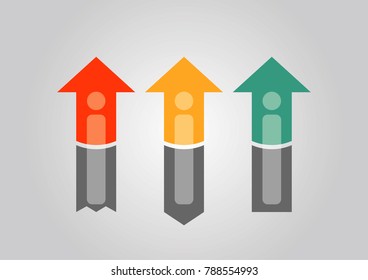 Arrows Directions Banner Site Stock Vector (Royalty Free) 788554993 ...