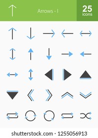 Arrows Filled Icons Stock Vector (Royalty Free) 1255056913 | Shutterstock