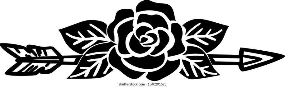 Arrows Flowers Arrow Flower Stock Vector (Royalty Free) 1540291625 ...