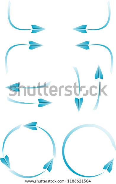 Arrows Form Airplanes Stock Vector (Royalty Free) 1186621504 | Shutterstock