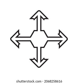 1,405 Four side arrow Images, Stock Photos & Vectors | Shutterstock