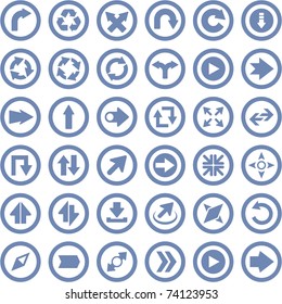 Arrows Great Collection Stock Vector (Royalty Free) 74123953 | Shutterstock