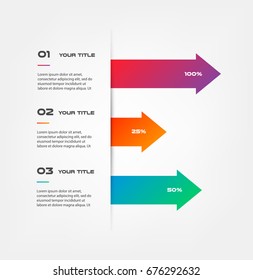 Arrows Infographics Step By Step Element Stock Vector (Royalty Free ...