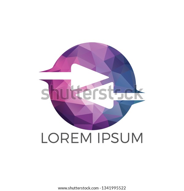 Arrows Link Logo Design Arrow Link Stock Vector (Royalty Free ...