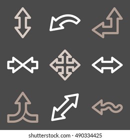 Arrows Mobile Icon Next Step Vector Stock Vector (Royalty Free) 579132442