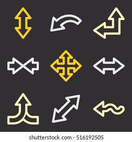 Arrows Mobile Icon Next Step Vector Stock Vector (Royalty Free ...