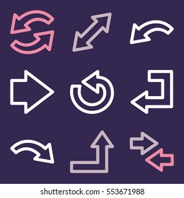 Arrows Mobile Icon Next Step Vector Stock Vector (Royalty Free ...