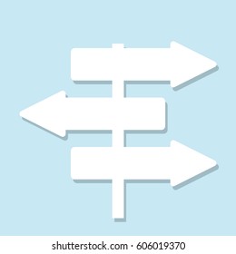 Arrows Paper Cutout Vector Illustration Stock Vector (Royalty Free ...