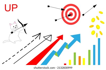 4,939 Cat arrow Images, Stock Photos & Vectors | Shutterstock