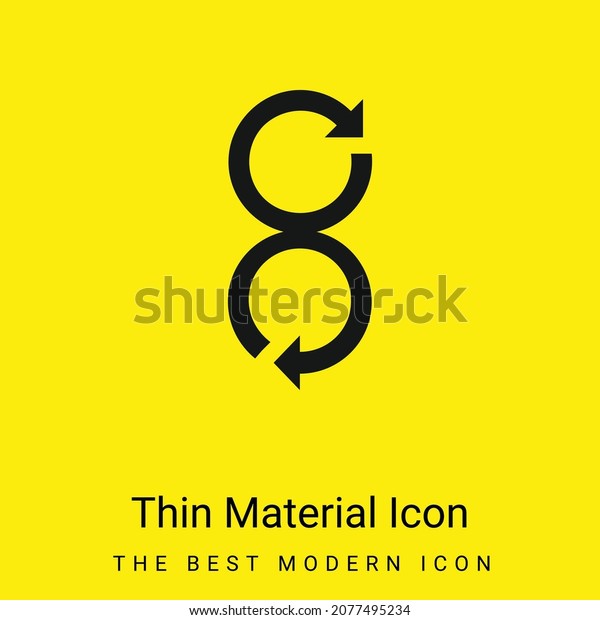 Arrows Rotating Opposite Directions Minimal Bright Stock Vector ...