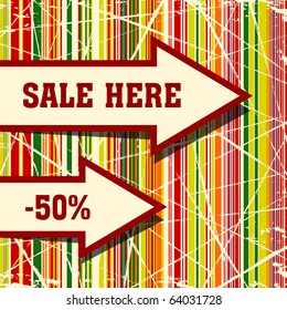 Arrows Sale 50 Stock Vector (Royalty Free) 64031728 | Shutterstock
