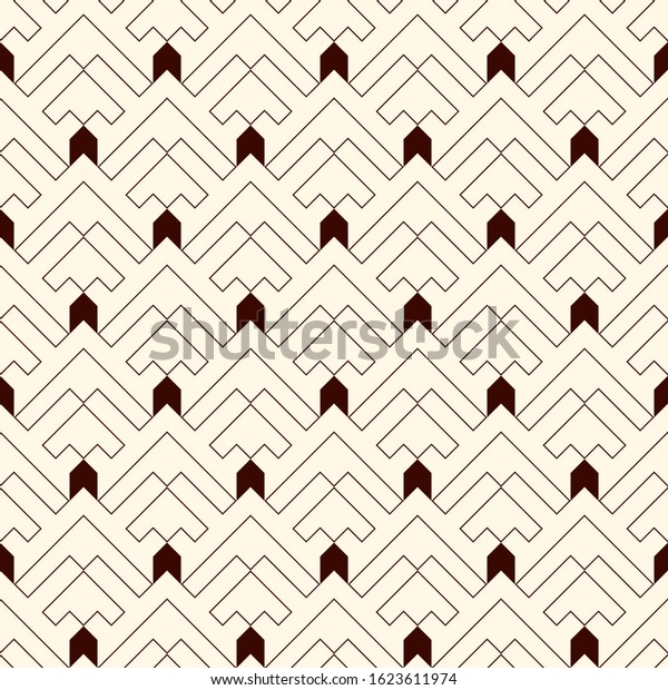 Arrows Scales Seamless Pattern Ethnic Tribal Stock Vector (Royalty Free ...