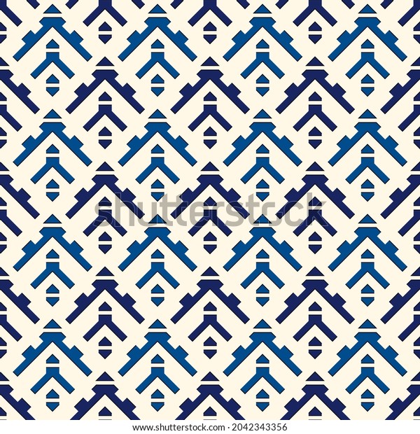 Arrows Scales Seamless Pattern Ethnic Tribal Stock Vector (Royalty Free ...