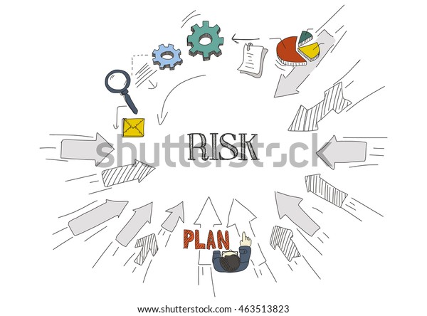 Arrows Showing Risk Stock Vector (Royalty Free) 463513823 | Shutterstock