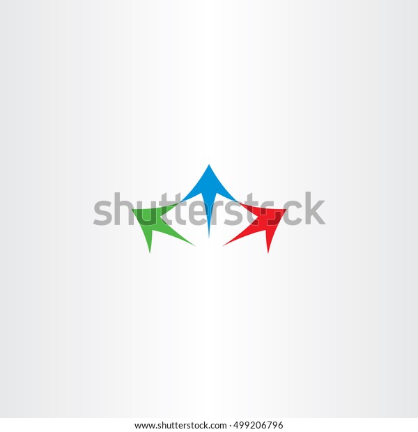 Arrows Spread Logo Icon Sign Element Stock Vector (Royalty Free ...