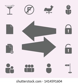 Arrows Two Directions Icon Web Icons Stock Vector (Royalty Free ...