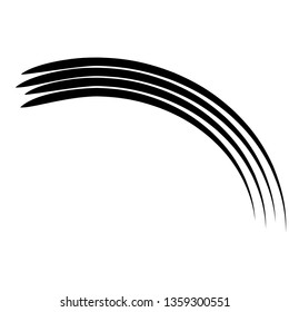 Art Abstract Round Shape Black Monochrome Stock Vector (Royalty Free ...