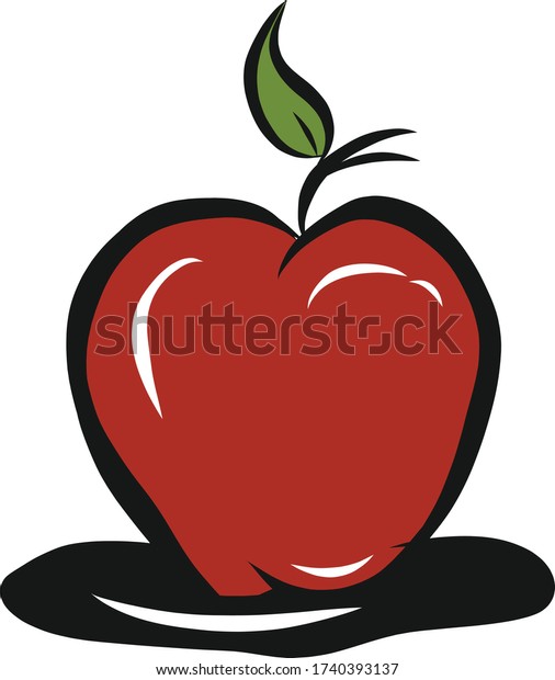 Art Apple Vector Form Stock Vector (Royalty Free) 1740393137 | Shutterstock