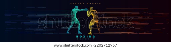 Art Concept Boxers Vector Drawn By Stock Vector (Royalty Free ...