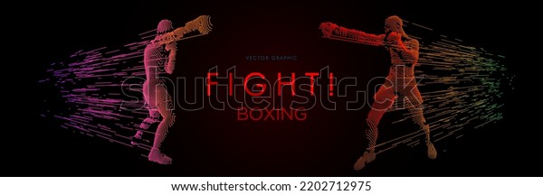 Art Concept Boxers Vector Drawn By Stock Vector (Royalty Free ...