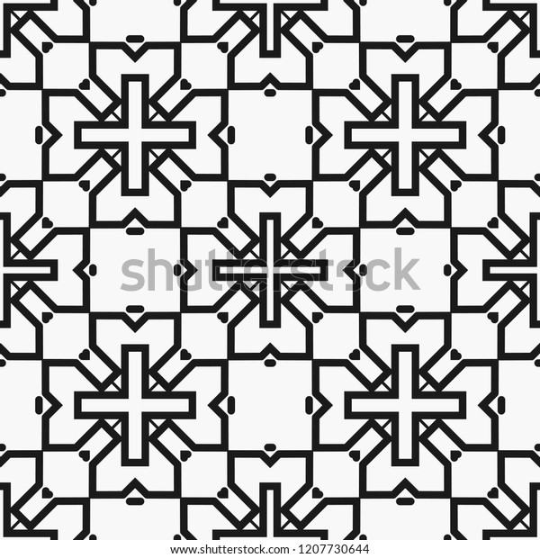 Art Deco Black White Texture Seamless Stock Vector (Royalty Free ...