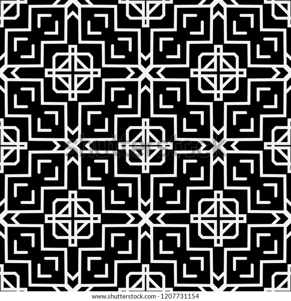 Art Deco Black White Texture Seamless Stock Vector (Royalty Free ...