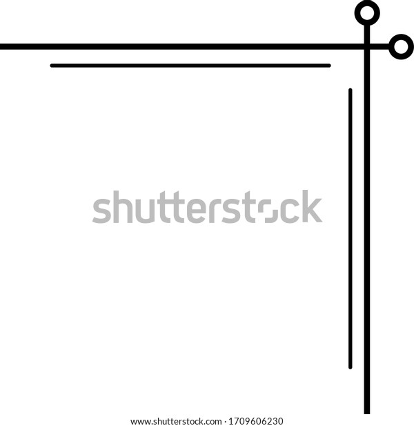 Art Deco Corner Design Outlines Stock Vector (Royalty Free) 1709606230 ...