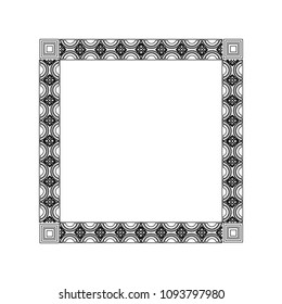 Square Victorian Frame Isolated Icon Stock Vector (Royalty Free) 1102564343