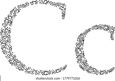 Art Design Alphabet Cc Art Work Stock Vector (Royalty Free) 1779771026 ...