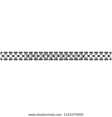 Art Design Pattern Border Tattoo Lace Stock Vector (Royalty Free ...