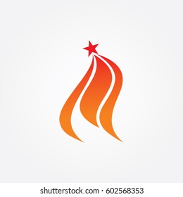 Art Fire Start Icon Logo Stock Vector (Royalty Free) 602568353 ...