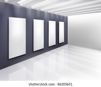 Art Gallery Vector Illustration Stock Vector (Royalty Free) 86203651 ...