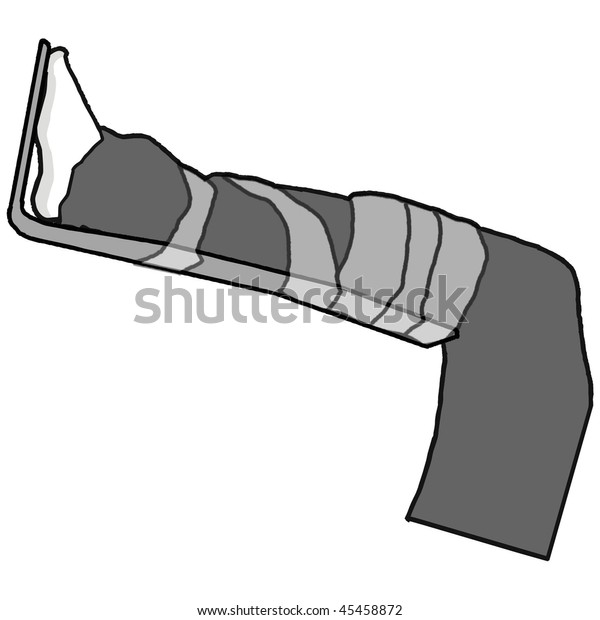 Art Illustration Leg Splint Stock Vector (Royalty Free) 45458872 ...